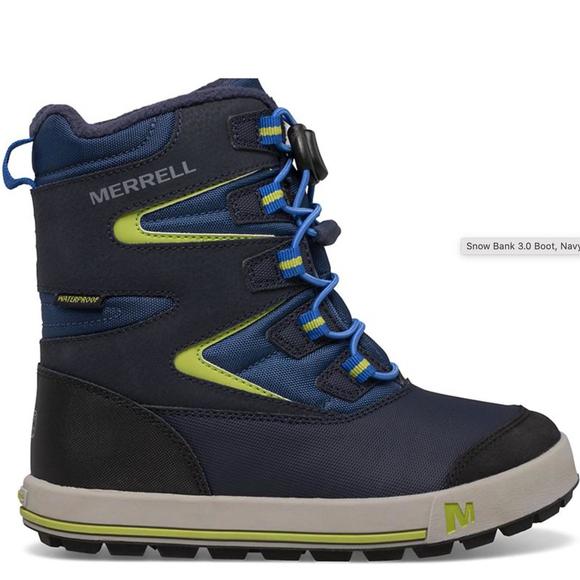 Merrell | Shoes | New Merrell Snow Bank 3 Waterproof Kids Boot In ...